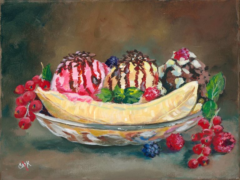 Banana Split – Downloadable – Academy of Fine Art and Acrylic Painting