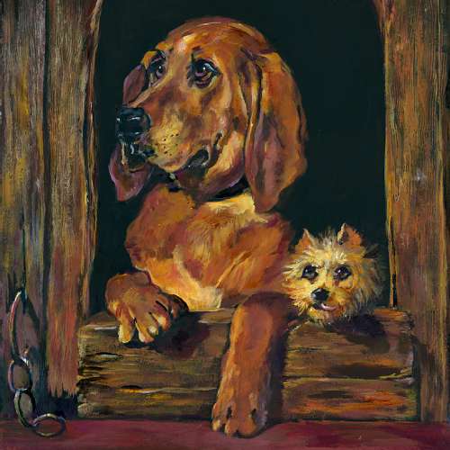 Tutorials with Animals – Dogs – Academy of Fine Art and Acrylic Painting