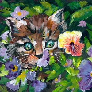 Tutorials with Animals – Cats – Academy of Fine Art and Acrylic Painting