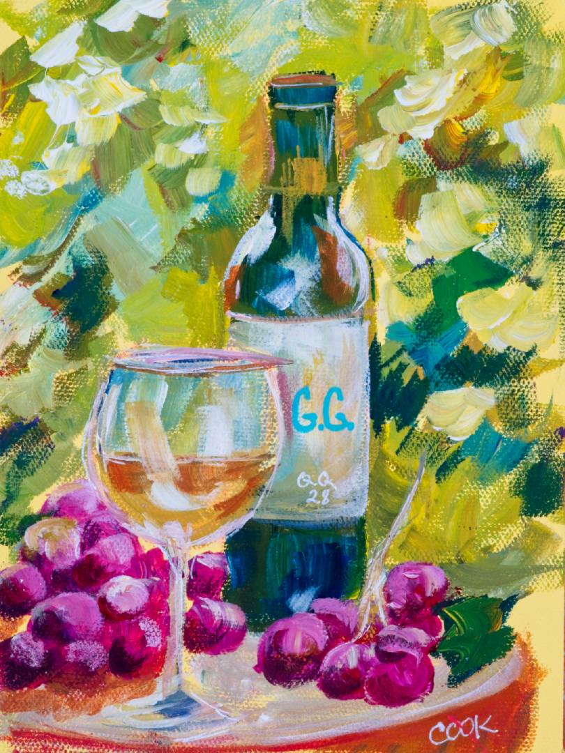 Red Wine Bottle and Wine Glass – QQ #28 – Academy of Fine Art and ...