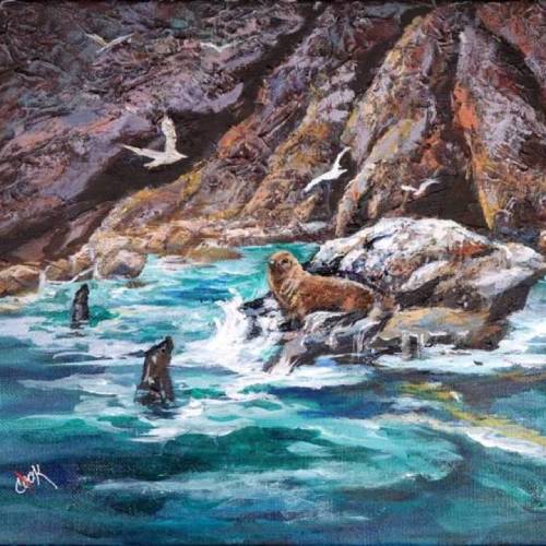 Seals in Ketchikan-Downloadable – Academy of Fine Art and Acrylic Painting