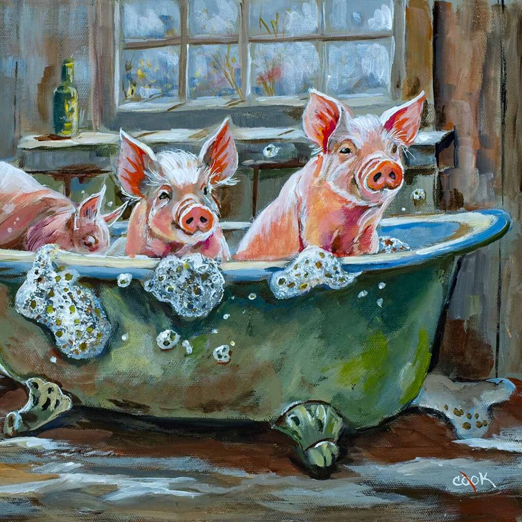 Three Pigs in a Tub – Introduction – Academy of Fine Art and Acrylic ...